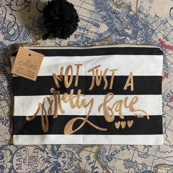 collins | Bags | Collins New Makeup Bag Not Just A Pretty Face | Poshmark